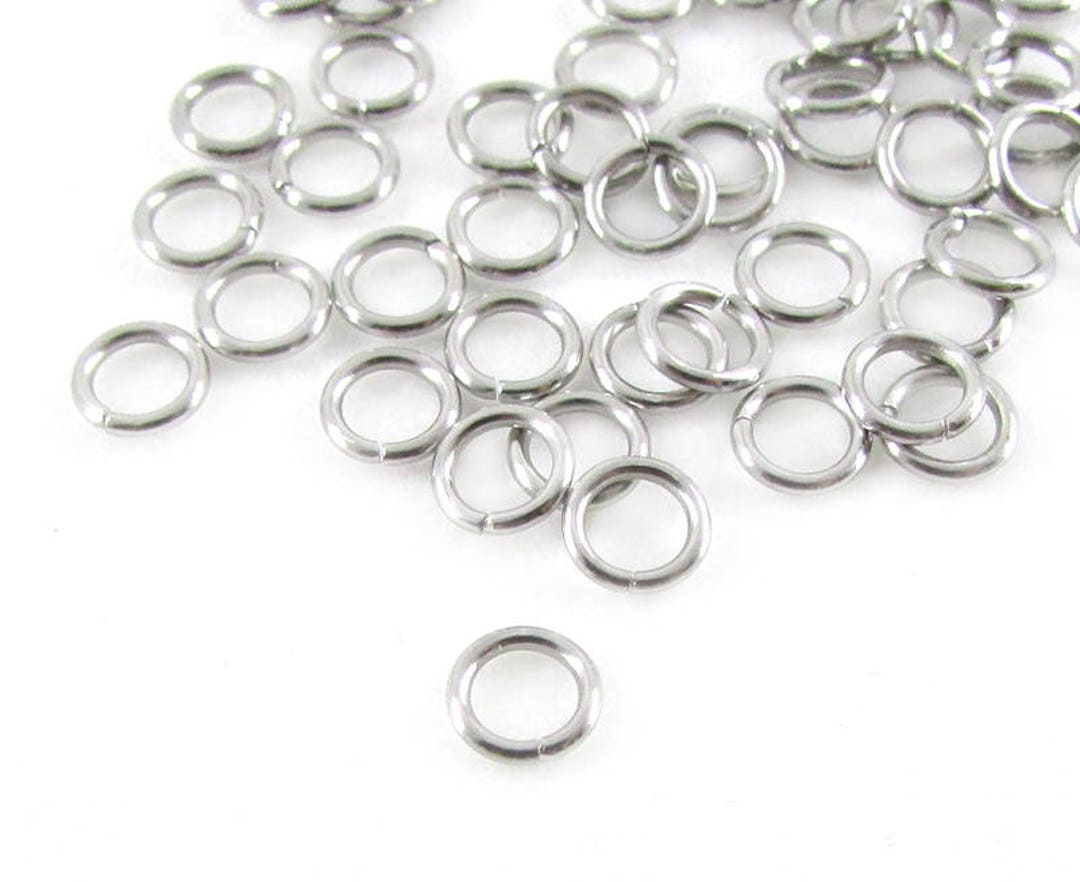 50pcs, 5mm Stainless Steel Jump Rings, 20ga, Stainless Jump Rings ...