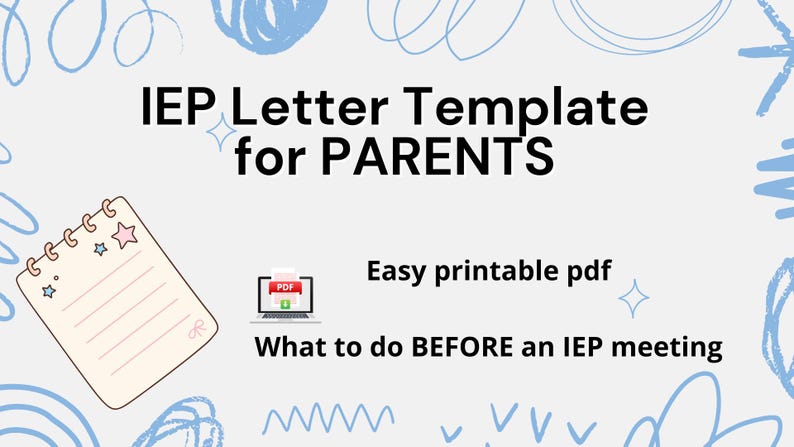 IEP Letter Template Request - Etsy