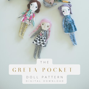 Pocket Rag Doll Sewing Pattern: Beginner DIY (PDF Digital Download) - Etsy