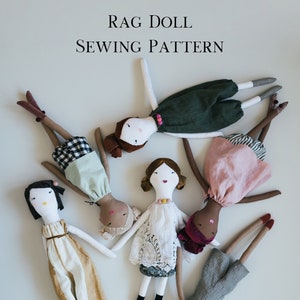 Easy Rag Doll Sewing Pattern, Cloth Doll Digital Download PDF, Doll ...