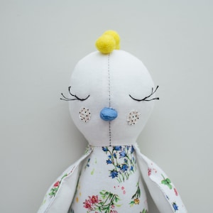 Bird Rag Doll Sewing Pattern: Softie Toy Chick Hen Tweetie Tutorial ...
