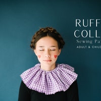 Easy Neck Ruffle Collar Sewing Pattern Tutorial for Costumes and ...