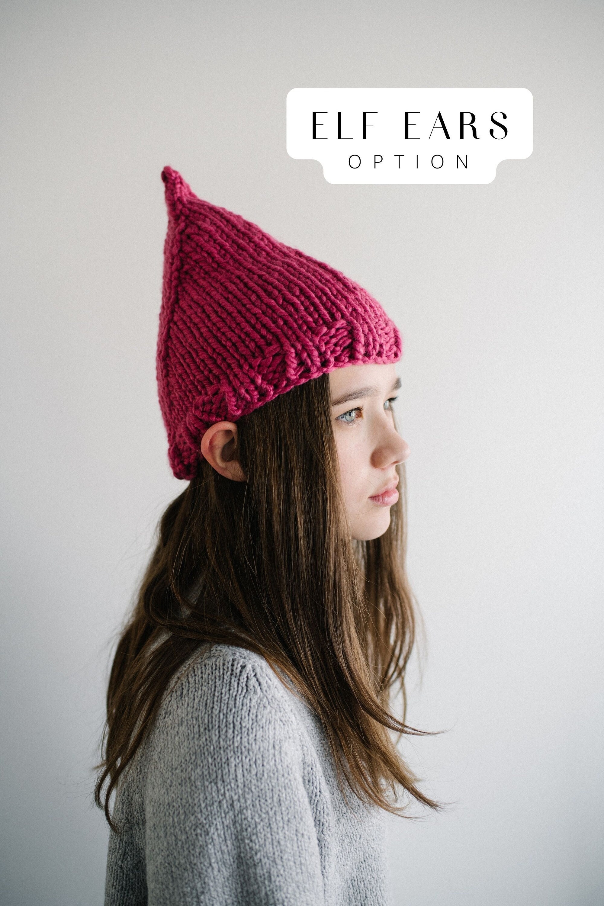 Pixie Elf Hat Knitting Pattern: Easy Beginner Toque (PDF Pattern) - Etsy