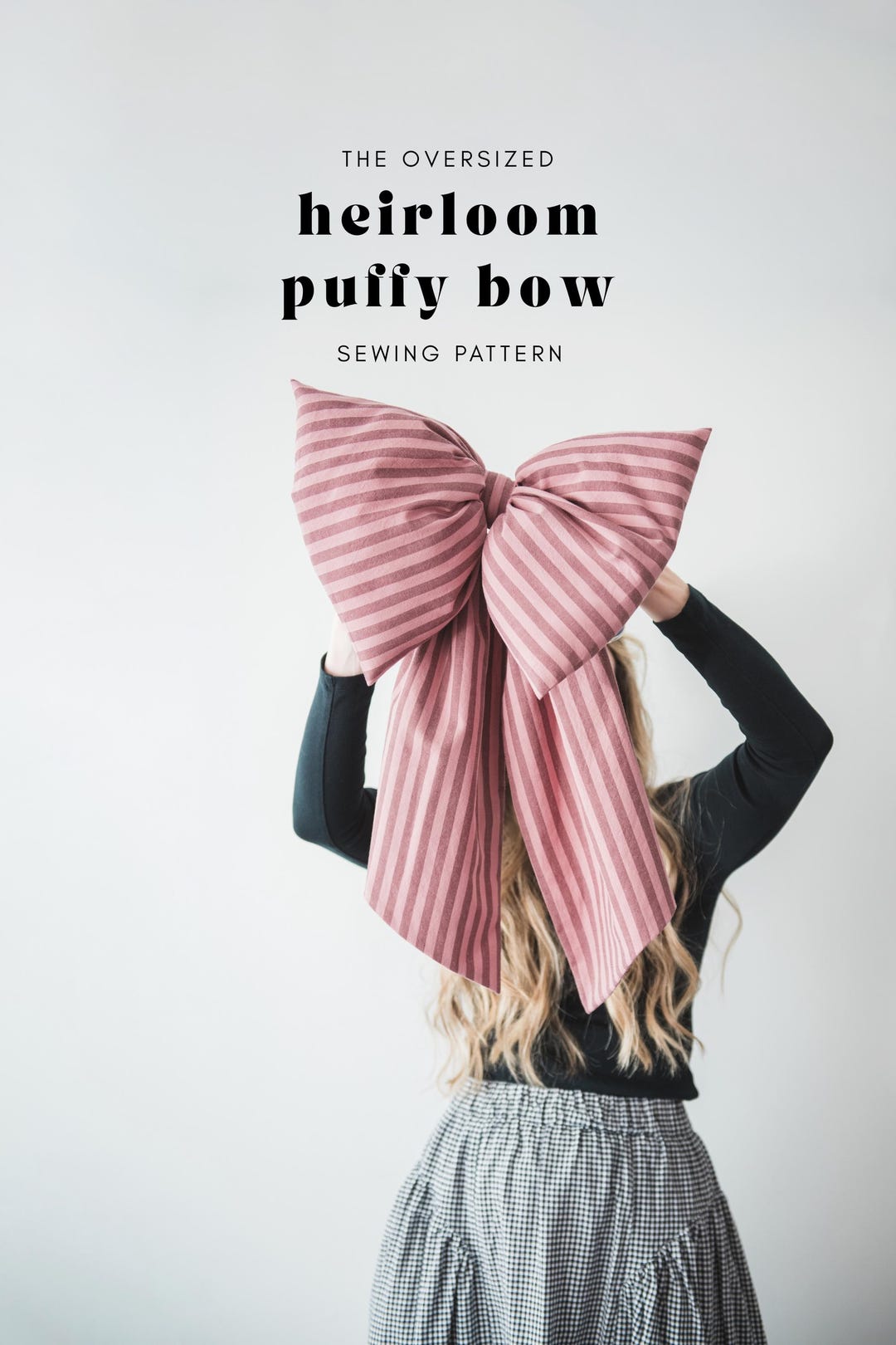 Oversized Puffy Bow Sewing Pattern: DIY Hair Bow, Tree Topper (PDF) - Etsy