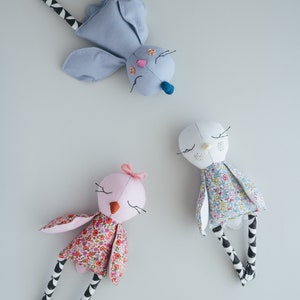 Bird Rag Doll Sewing Pattern: Softie Toy Chick Hen Tweetie Tutorial ...