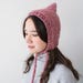 Pixie Bonnet Knitting Pattern: Elf Hat With Scarf (baby, Child, Adult ...