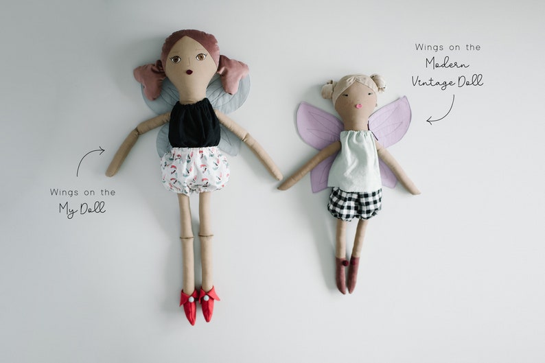 Doll Fairy Wing Sewing Pattern Adjustable Wings Pattern for - Etsy