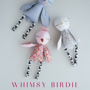 Bird Rag Doll Sewing Pattern: Softie Toy Chick Hen Tweetie Tutorial ...
