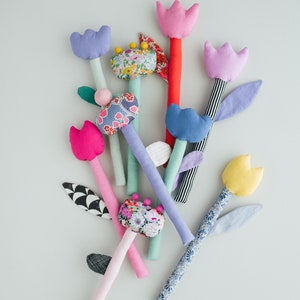 Flower Bouquet Sewing Pattern, Flower Toys for Kids, Floral Gift, Home ...