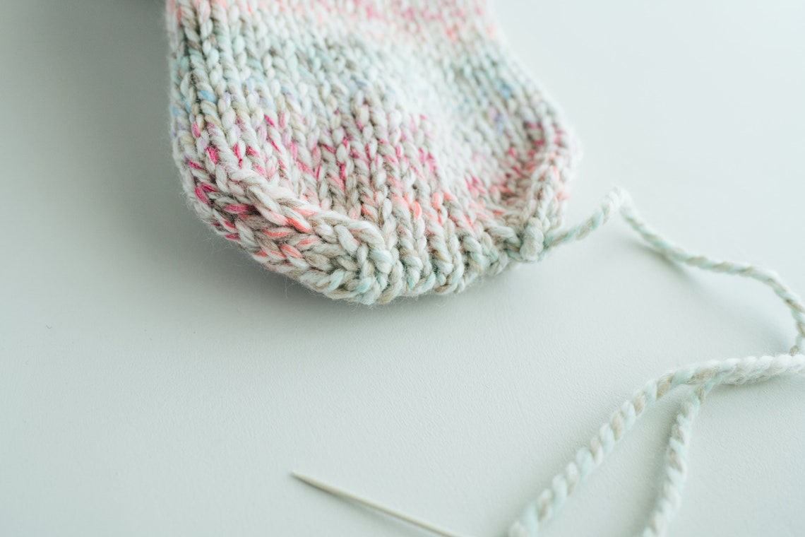 Beginner Knit Christmas Stocking Pattern: Easy Tutorial (PDF Digital ...