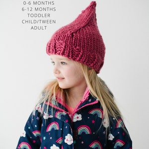 Pixie Elf Hat Knitting Pattern, Elf Knitting Pattern, Pointed Hat Cosplay, Easy to Knit Toque ...