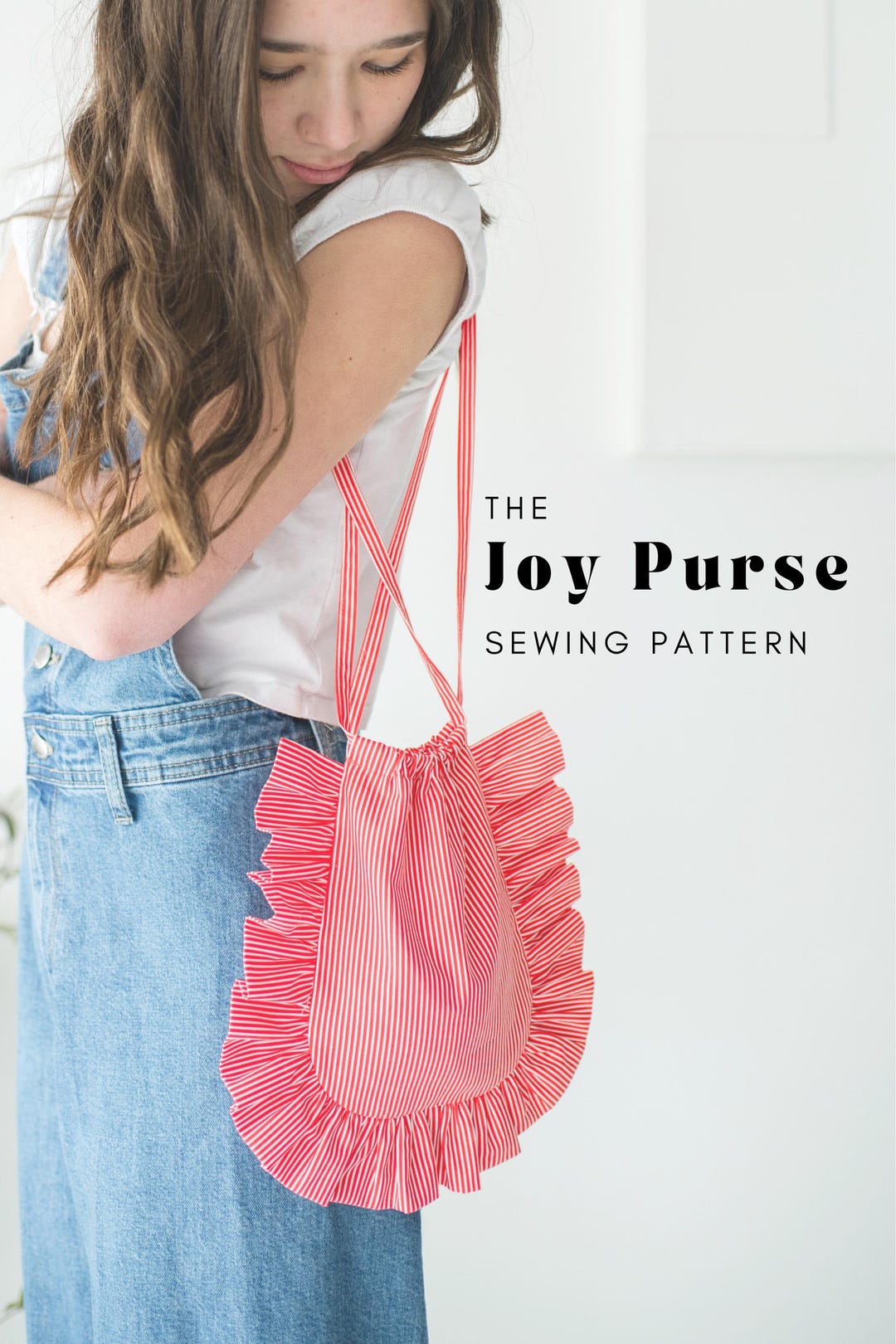 Ruffle Purse Sewing Pattern PDF: Small Crossbody Shoulder Bag DIY ...