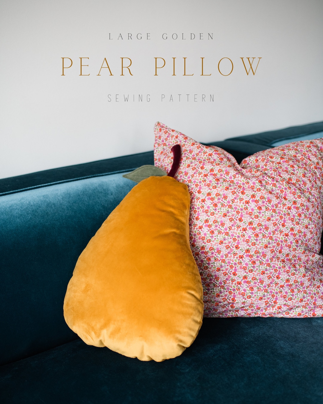 Pear Pillow Sewing Pattern: Large Plush Stuffy Doll (PDF Tutorial) - Etsy