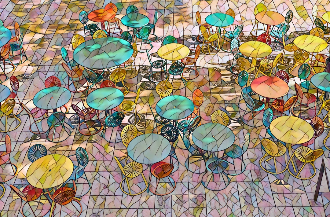 Mosaic Print of Uw Student Union Chairs UW Madison - Etsy