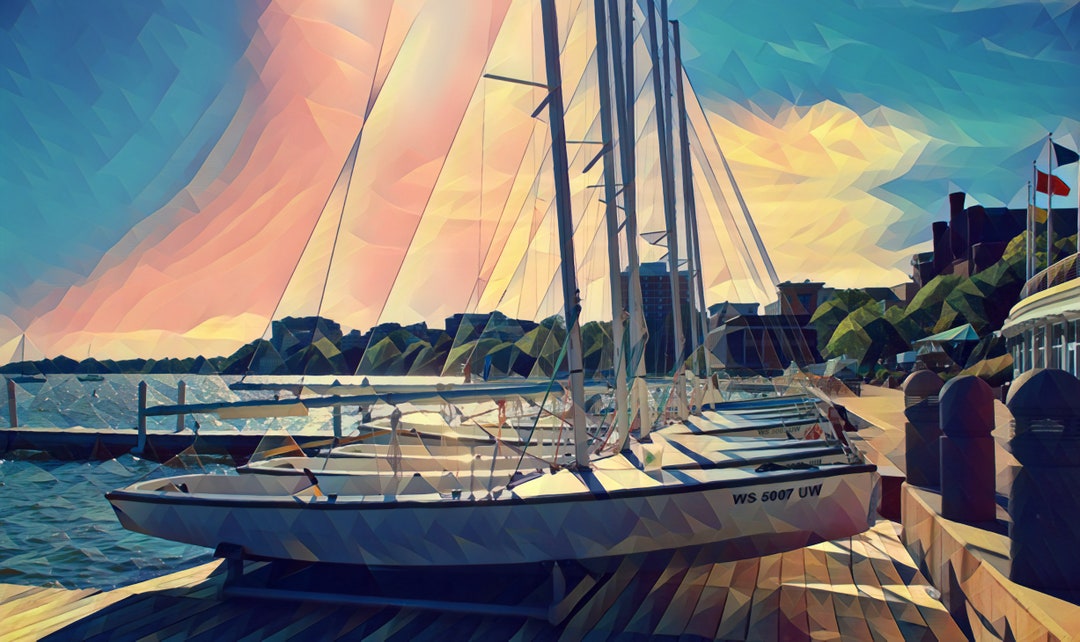 Madison Memorial Terrace UW Madison Marina Lake Mendota - Etsy