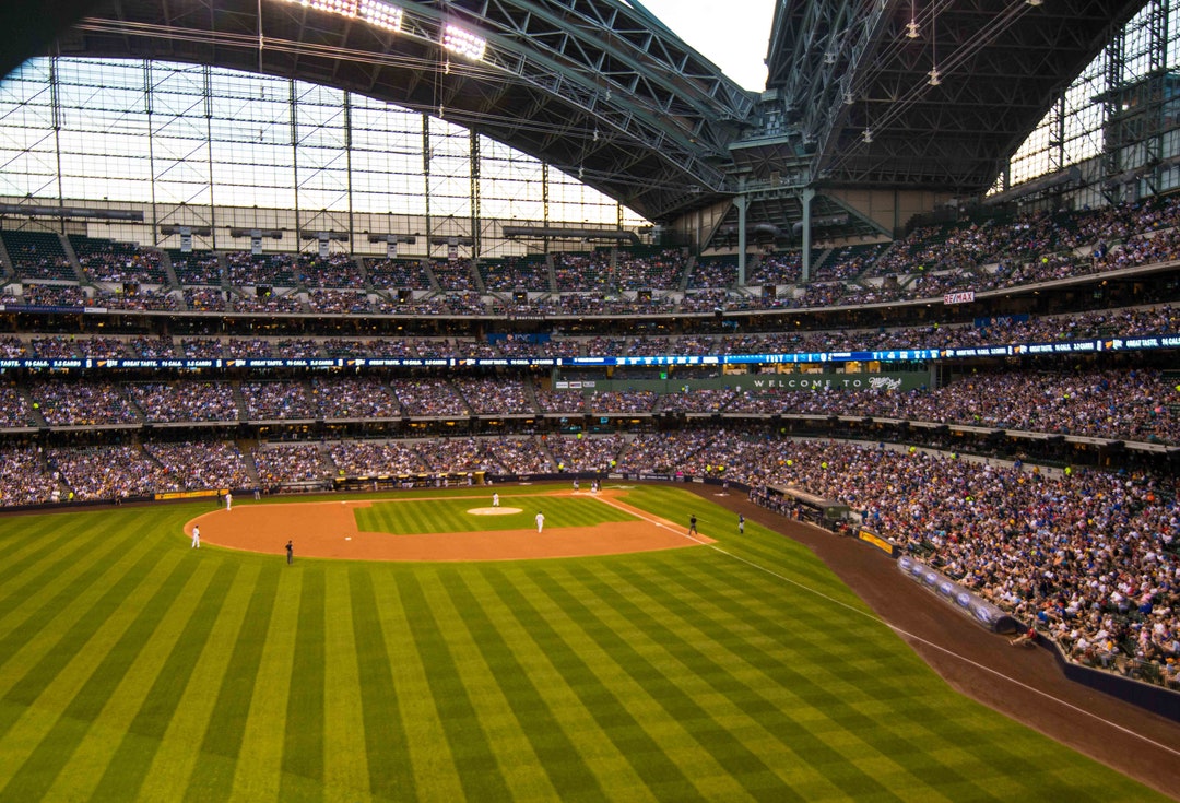 Milwaukee Brewers Miller Park Inside Stadium During Game - Etsy
