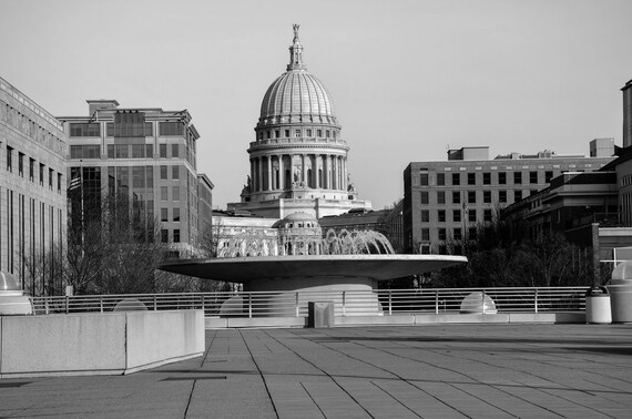 City of Madison Capital View From Monona Terrace - Etsy