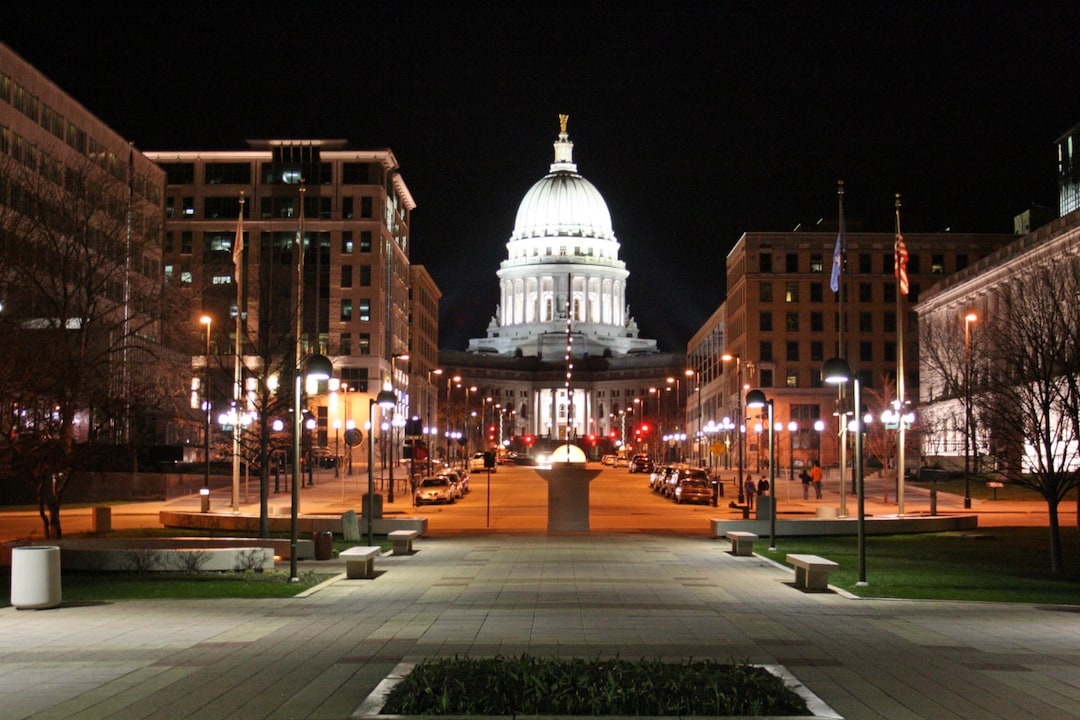 Madison Capital Skyline, Madison Home Decor, Wisconsin Capital at Night ...