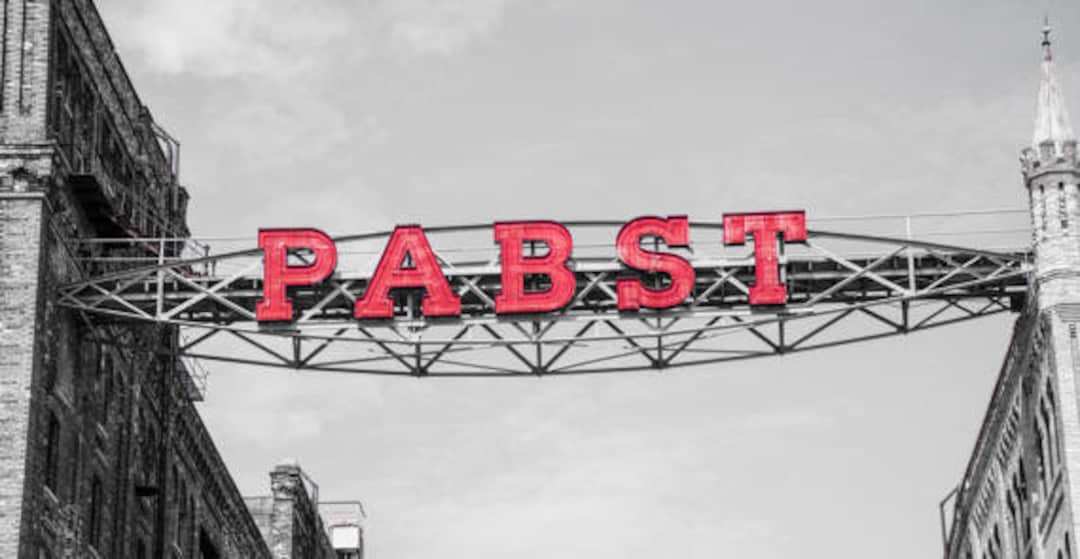 Milwaukee Pabst Building Sign, Downtown Beer History - Etsy