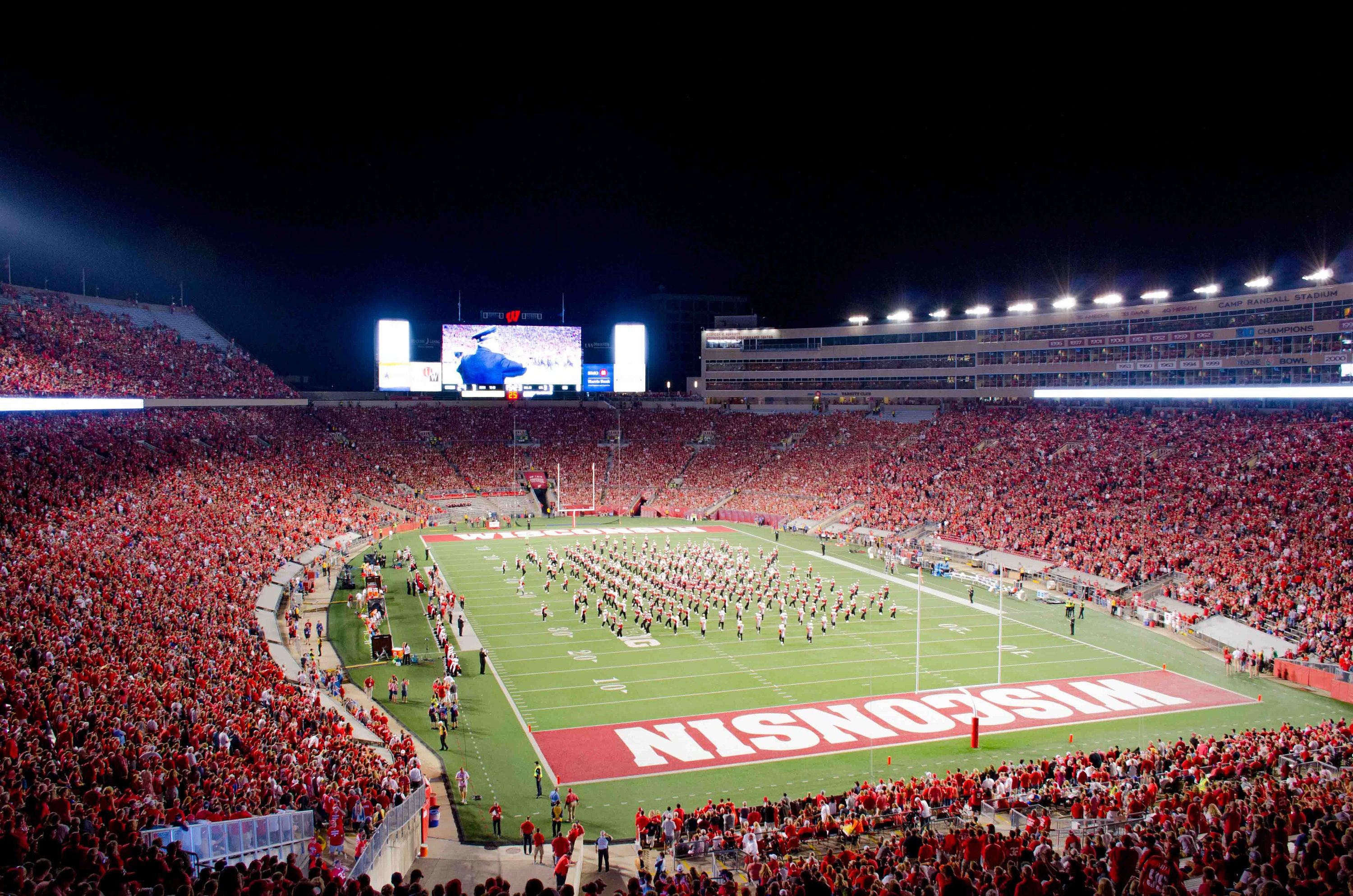 Camp Randall football Stadium night game 2018 | Etsy