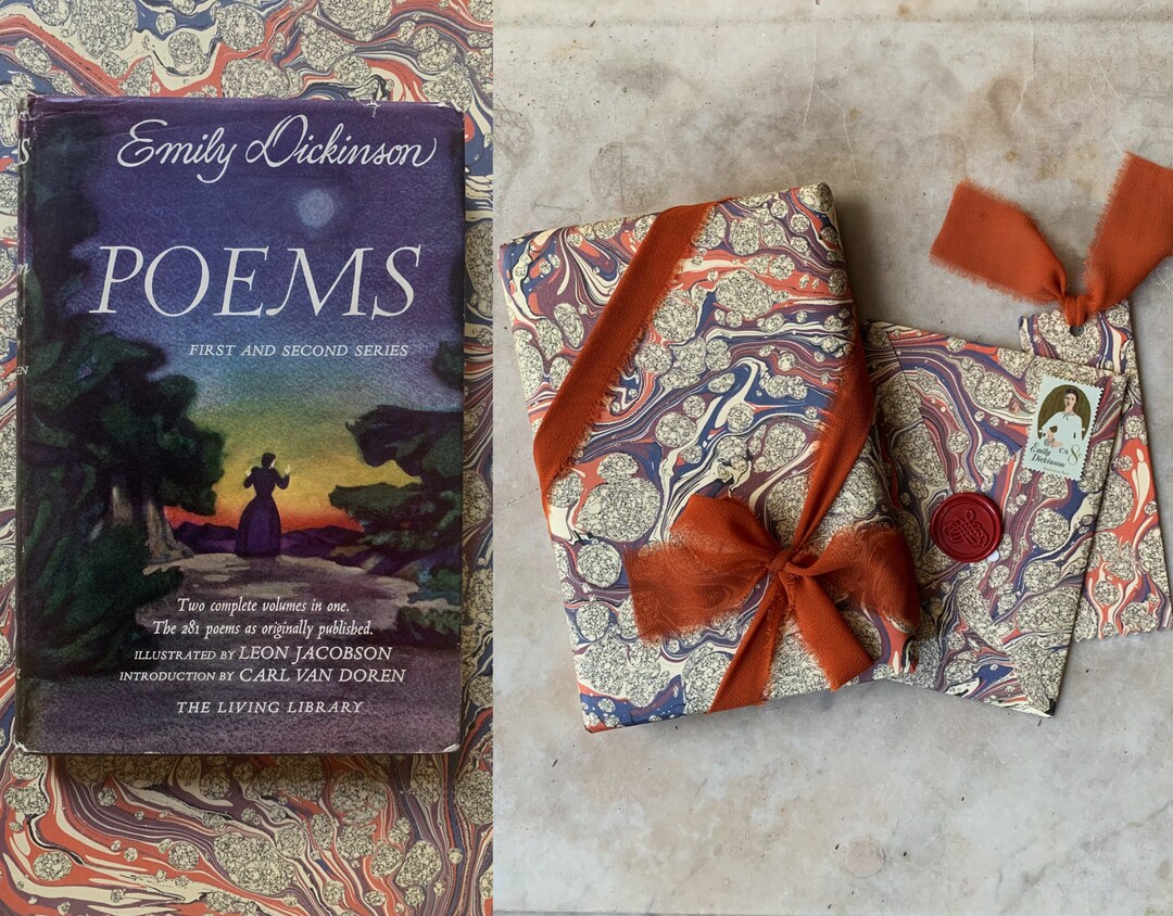 1948 poems by Emily Dickinson Gift Wrapped Vintage Book, With ...