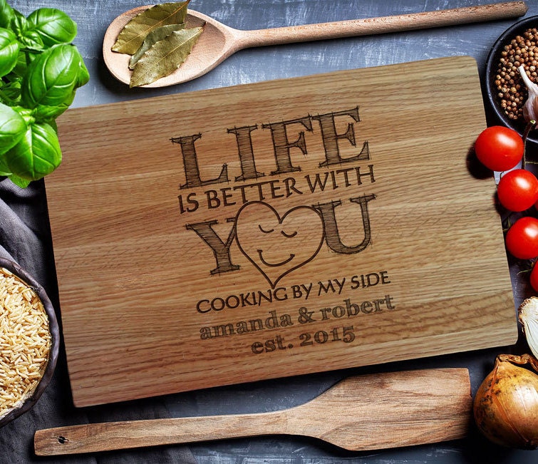 Custom Engraved Cutting Board, Personalized Chopping Board, Apple ...