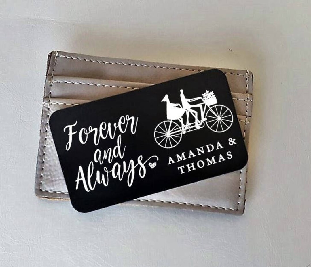Metal Wallet Insert Card Personalized Wallet Card - Etsy