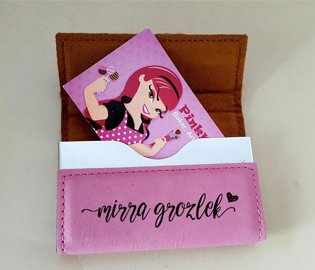 Personalized Business Card Holder, Business Card Holder, Engraved ...