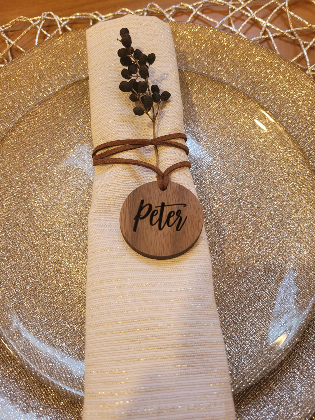 Place Tags, Wedding Place Cards, Wooden Name Tags, Escort Tags, /dinner ...