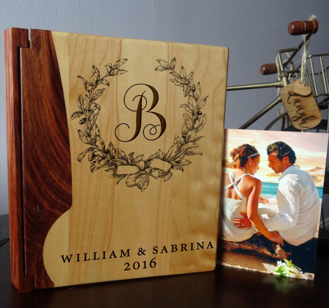 Personalized Photo Album Custom Photo Album Wood Photo - Etsy