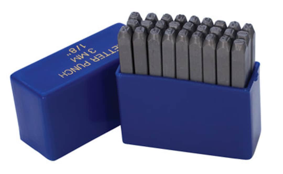 Basic Arial Uppercase Alphabet Metal Stamp Set 3mm Letter Stamps Sans ...