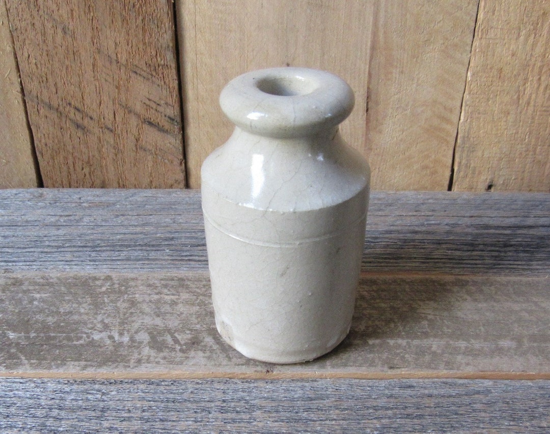 Antique Stoneware Ink Bottle - Etsy