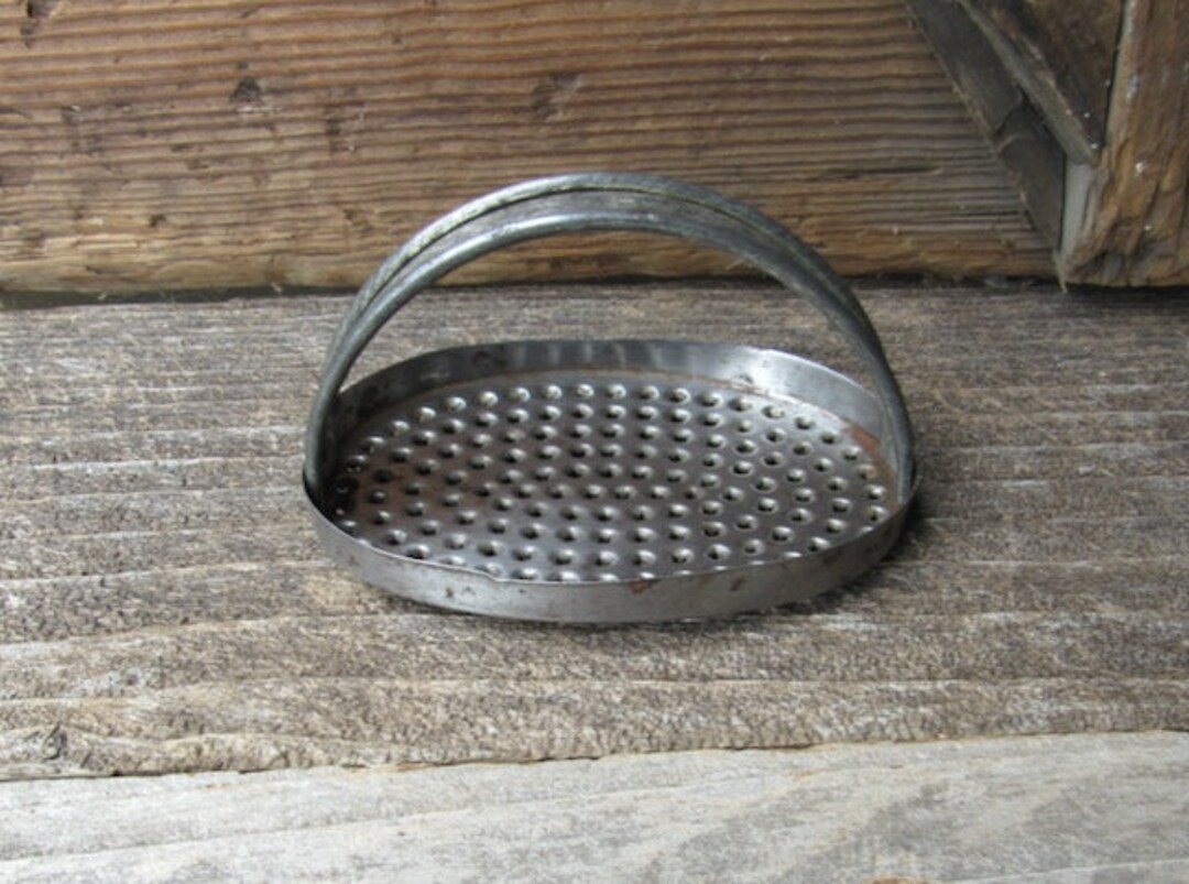 Vintage Oval Metal Grater - Etsy