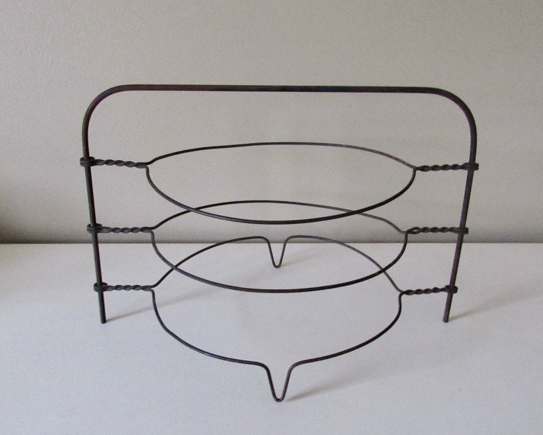 Vintage 3 Tier Metal Pie Rack - Etsy