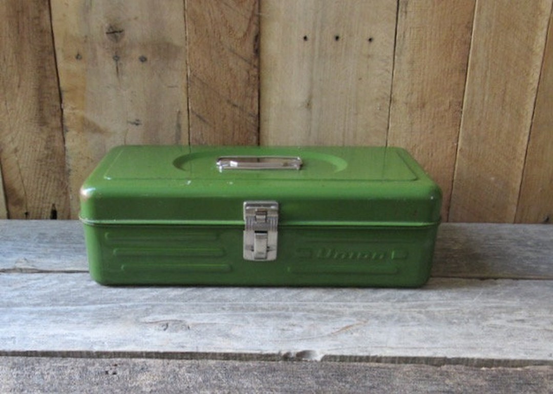 Vintage Union Metal Tool Box - Etsy