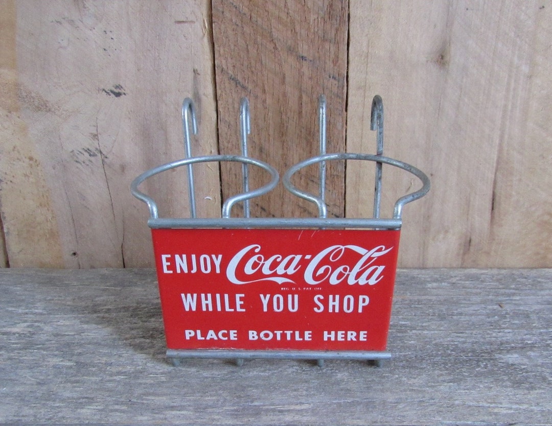 Vintage Coca Cola Shopping Cart Bottle Holder - Etsy