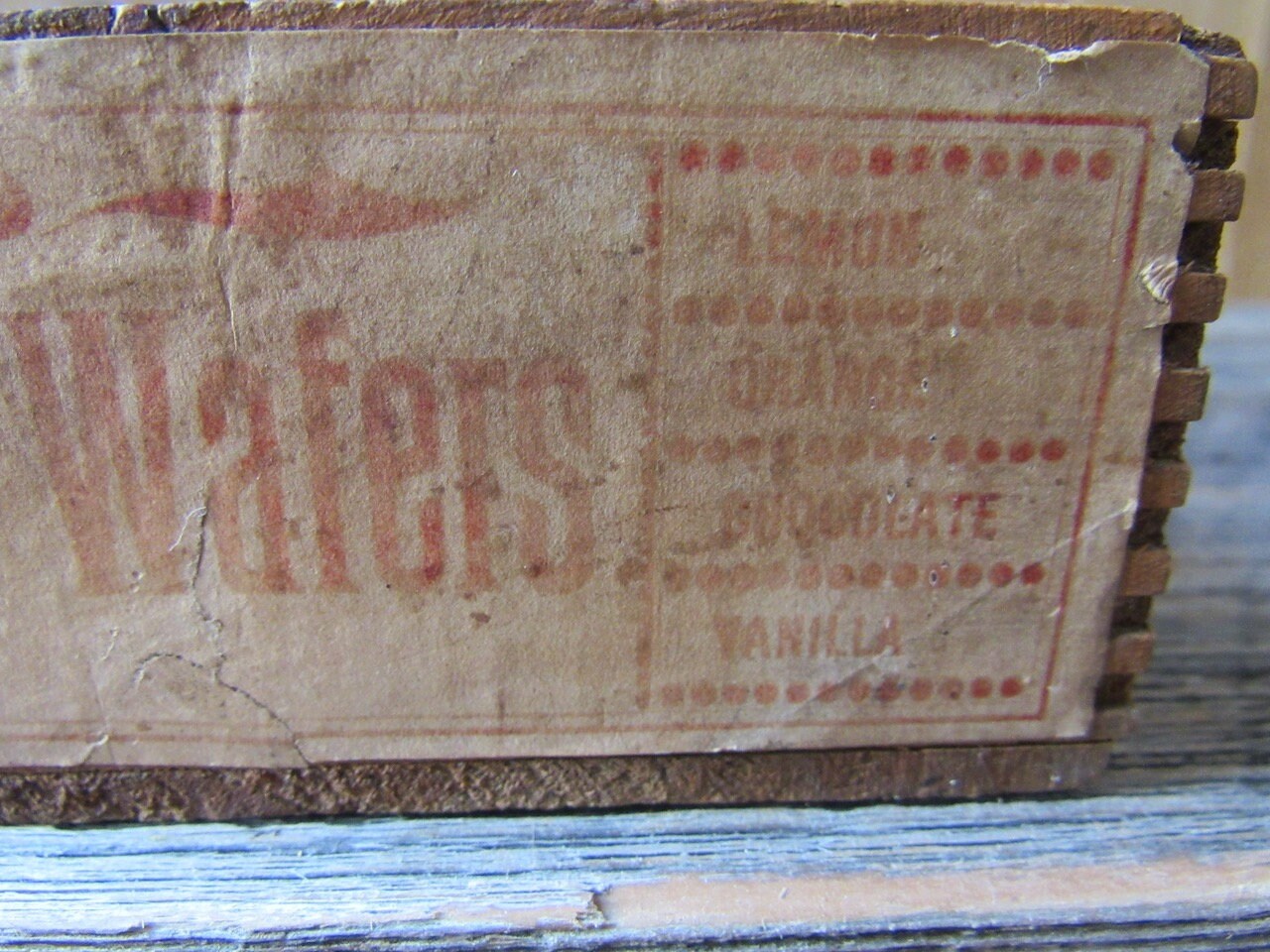 Antique Store Display Wood Box With Advertising H-H Improved Cream ...