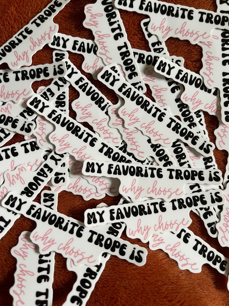 Favorite Book Trope Romance Sticker, Why Choose Trope, Kindle Sticker ...
