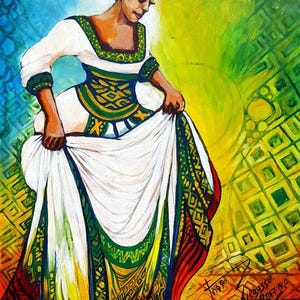 Tesfaye Negusse Art Work and Paintings - Etsy