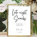 Mia Minimalist Late Night Snacks Sign Late Night Snacks Sign Modern ...
