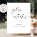 Emma Wedding Glow Stick Sign Template | Light up the Dance Floor Sign ...