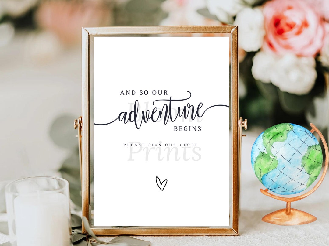 And so the Adventure Begins Sign | and so Our Adventure Begins Sign ...