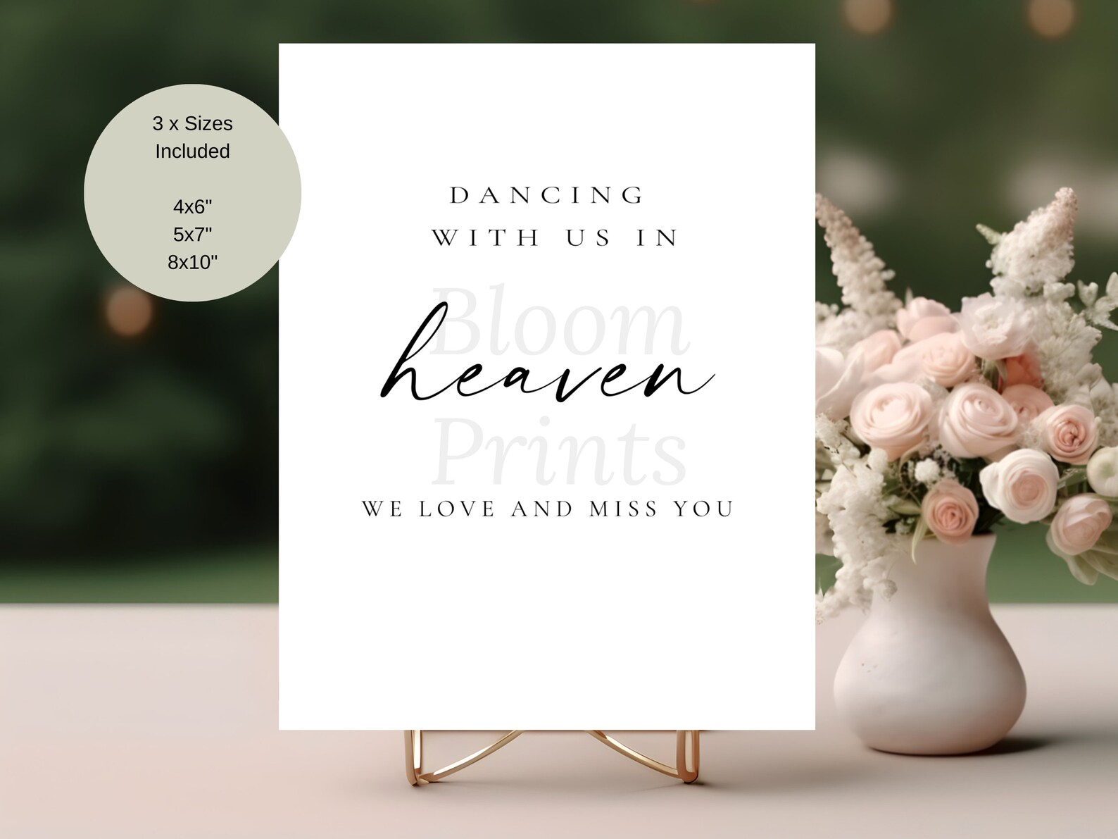 Amber in Loving Memory Sign Dancing With Us in Heaven Sign | in ...