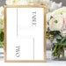 Luxury Wedding Table Numbers Template A5/A6 Printable Table Numbers PDF ...