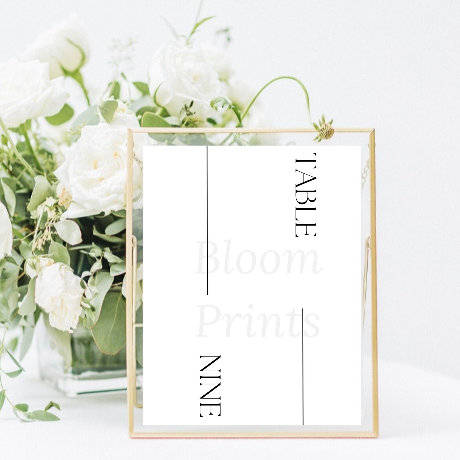 Luxury Wedding Table Numbers Template | A5/A6 | Printable Table Numbers ...