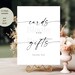 Emmaminimalist Cards and Gifts Sign | Simple Gift Table Sign | Modern ...