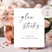 Emma Wedding Glow Stick Sign Template | Light up the Dance Floor Sign ...