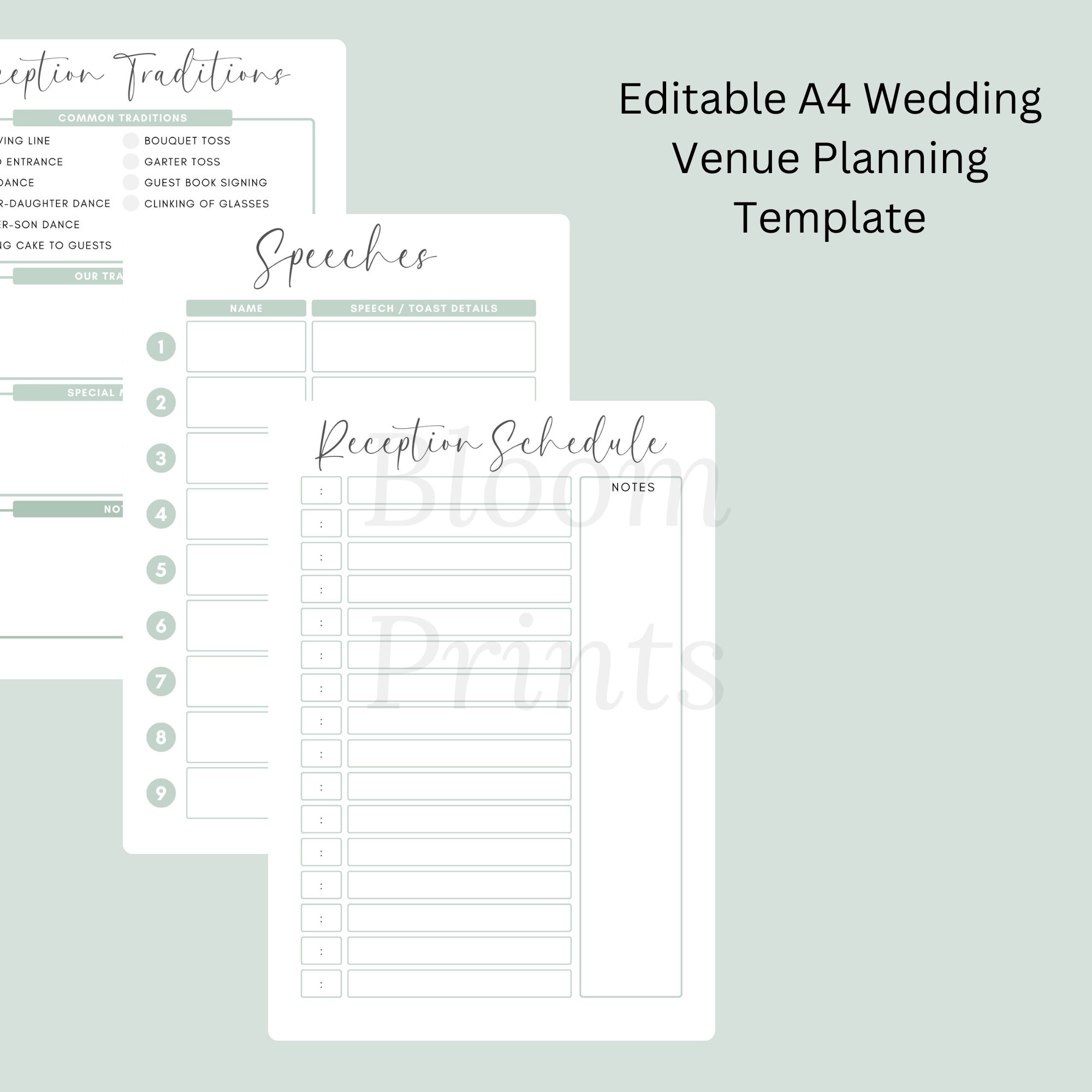 Wedding Venue Comparison Wedding Planning Spreadsheet Wedding Planner ...