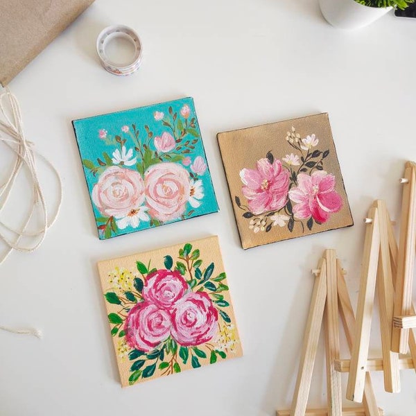 Acrylic Painting Flowers - Etsy