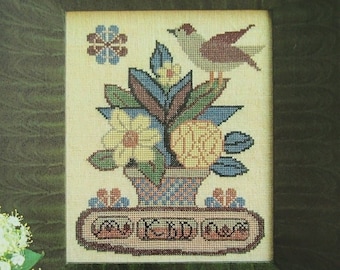 Companion Quaker Christmas Tree Sampler by Carriage House Samplings - Etsy